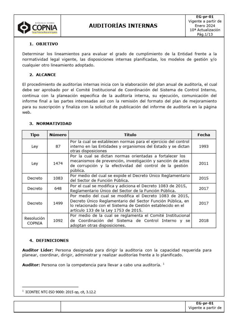 Auditorias Internas | PDF | Auditoría | Contralor