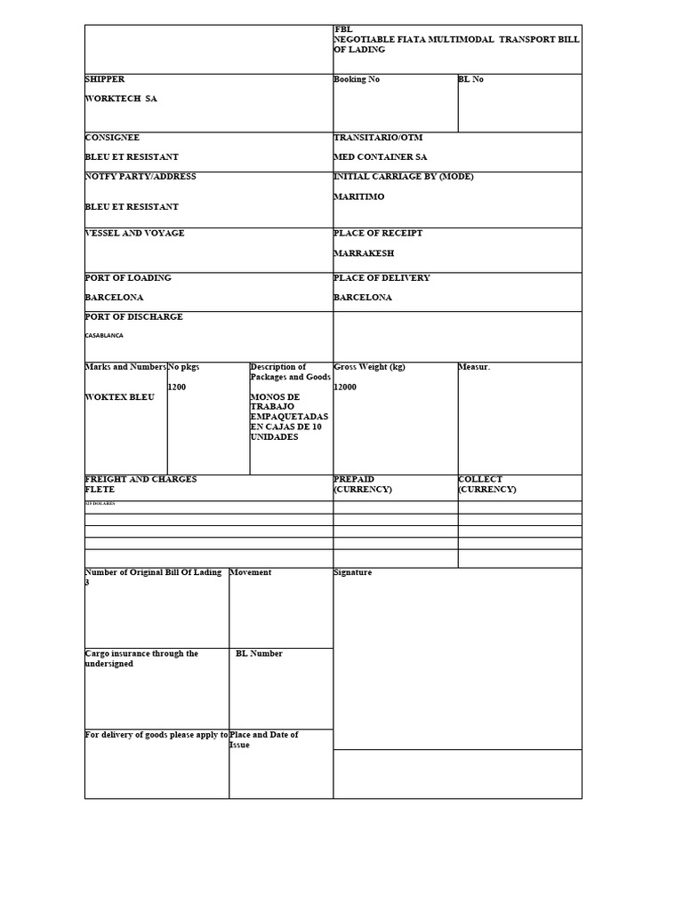 Fiata Multimodal FBL | PDF