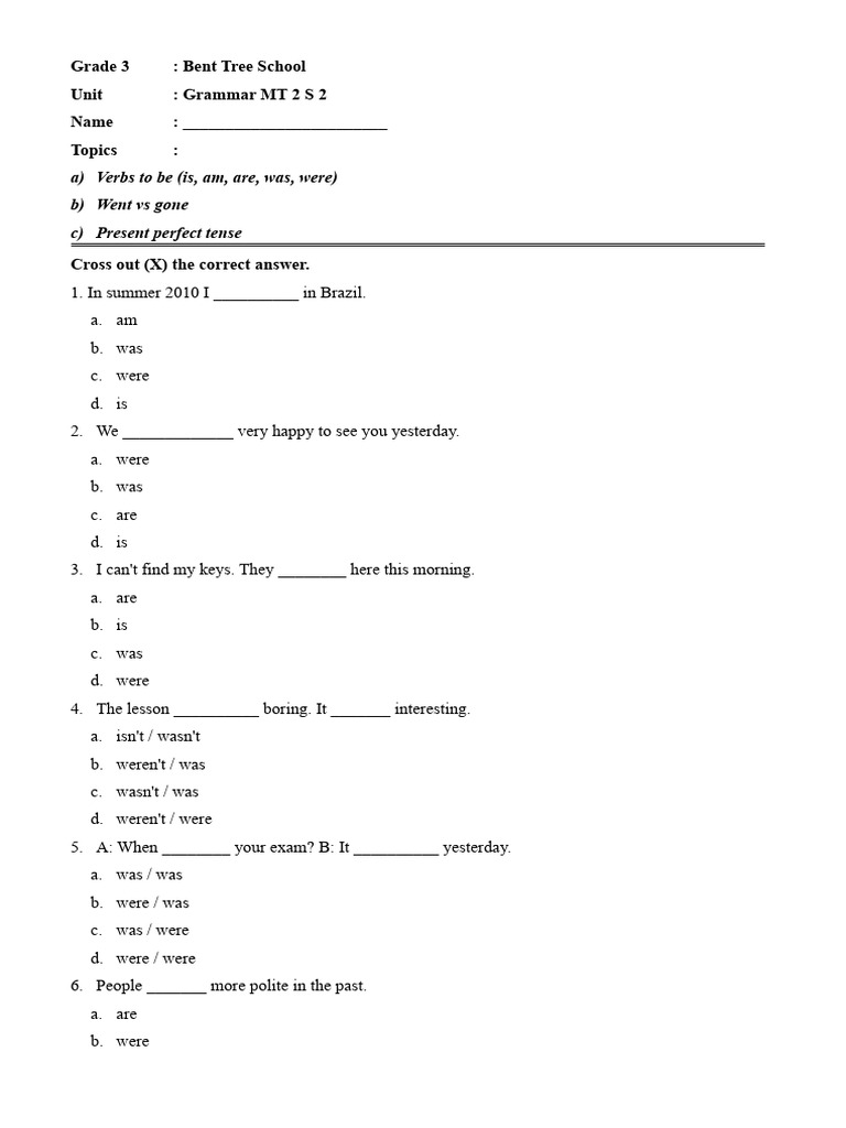 Grade 3 Grammar MT 2 S 2 23 April | PDF | Language Arts & Discipline