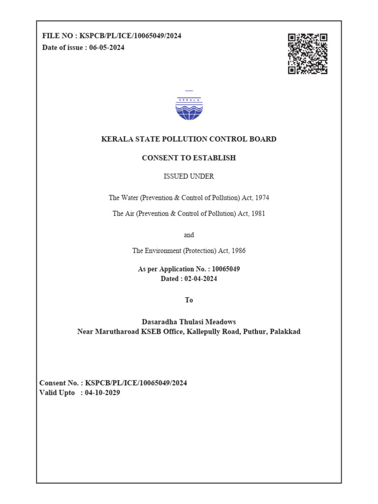PCB Certificate-Ice Dasaratha Meadows | Download Free PDF | Sewage | Hydrology