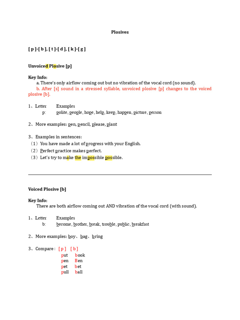 NZXT Plosives Preview | PDF | Linguistics | Phonetics