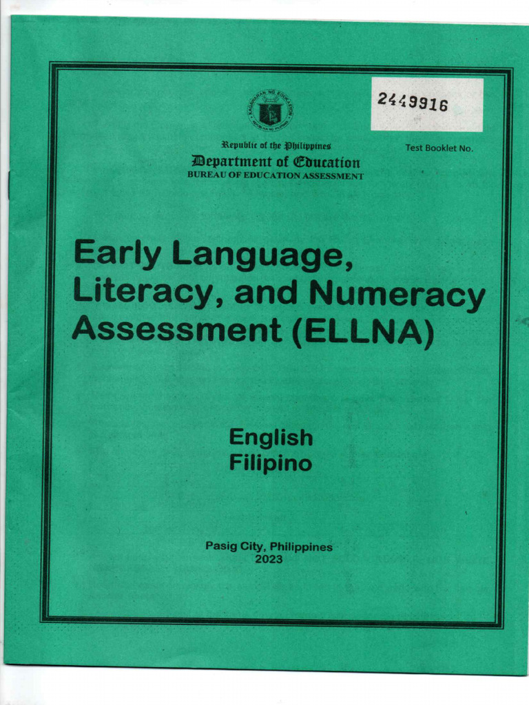 Ellna 2024 Test Booklet | PDF