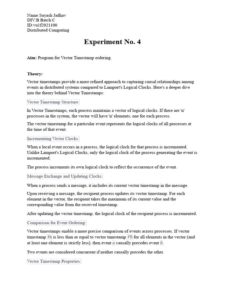 DC Experiment No 4 | PDF | Computer Programming | Computing