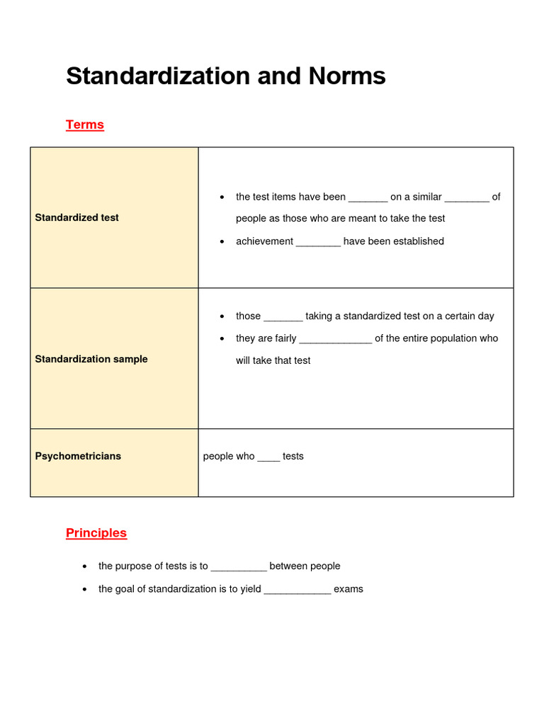 Understanding Standardization in Testing | PDF | Intelligence Quotient ...