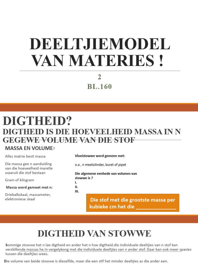Deeltjiemodel Van Materies ! | PDF