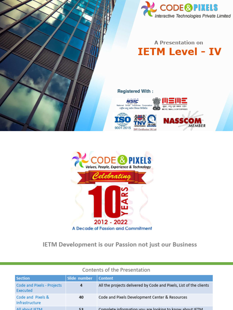 IETM Level IV Presentation Guide | PDF | Databases | Hyperlink