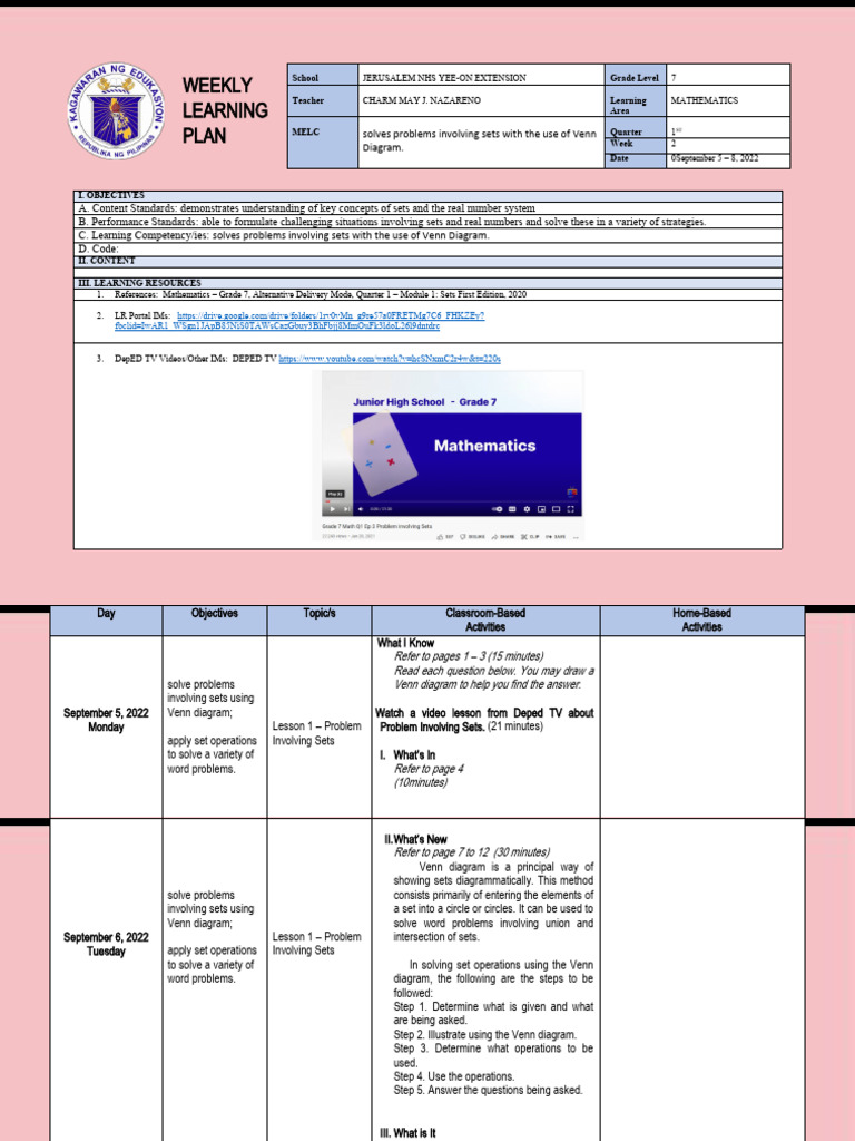 WEEK 2 | PDF | Mathematics | Learning