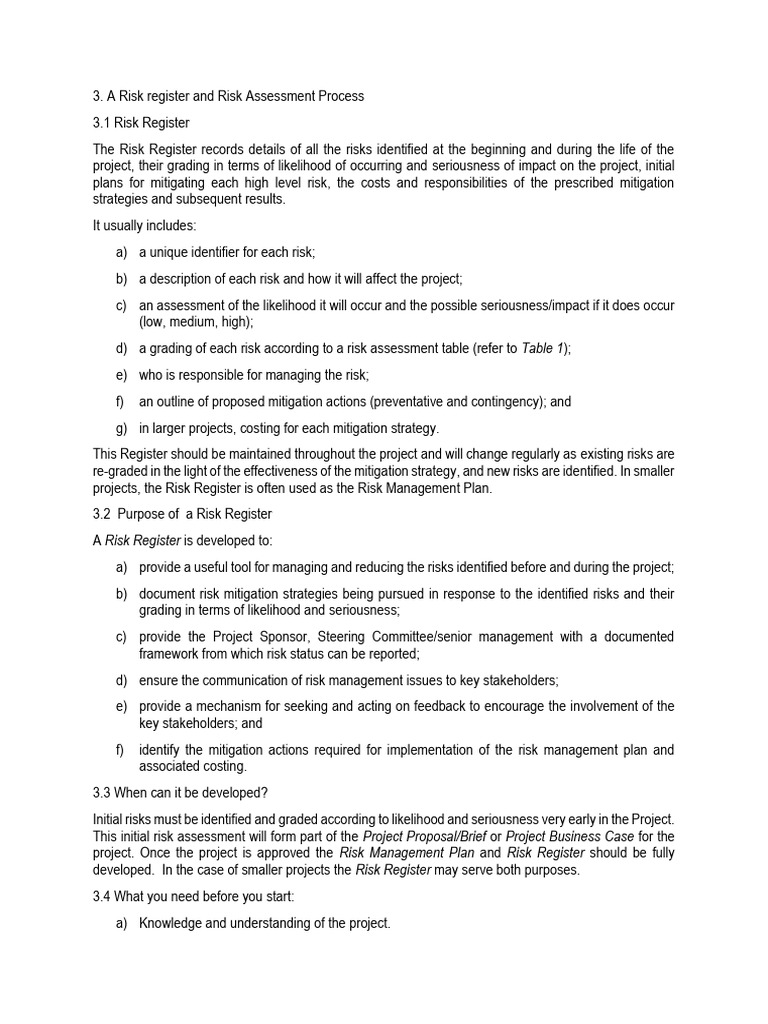 Risk Assessment Process | Download Free PDF | Risk | Risk Management