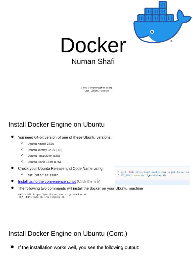 5 - Docker - UET | PDF | Command Line Interface | Software