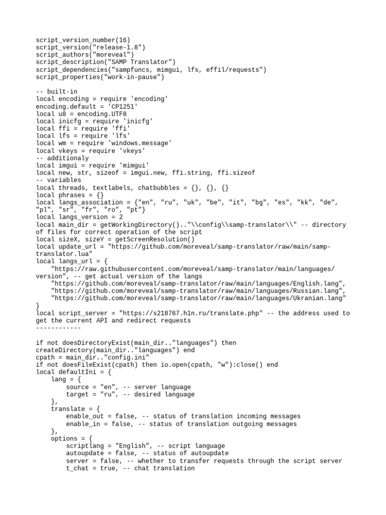 Samp-Translator Luaghgccc | Download Free PDF | System Software | Software