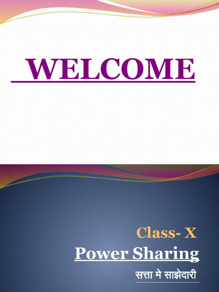 Class - X Power Sharing | PDF