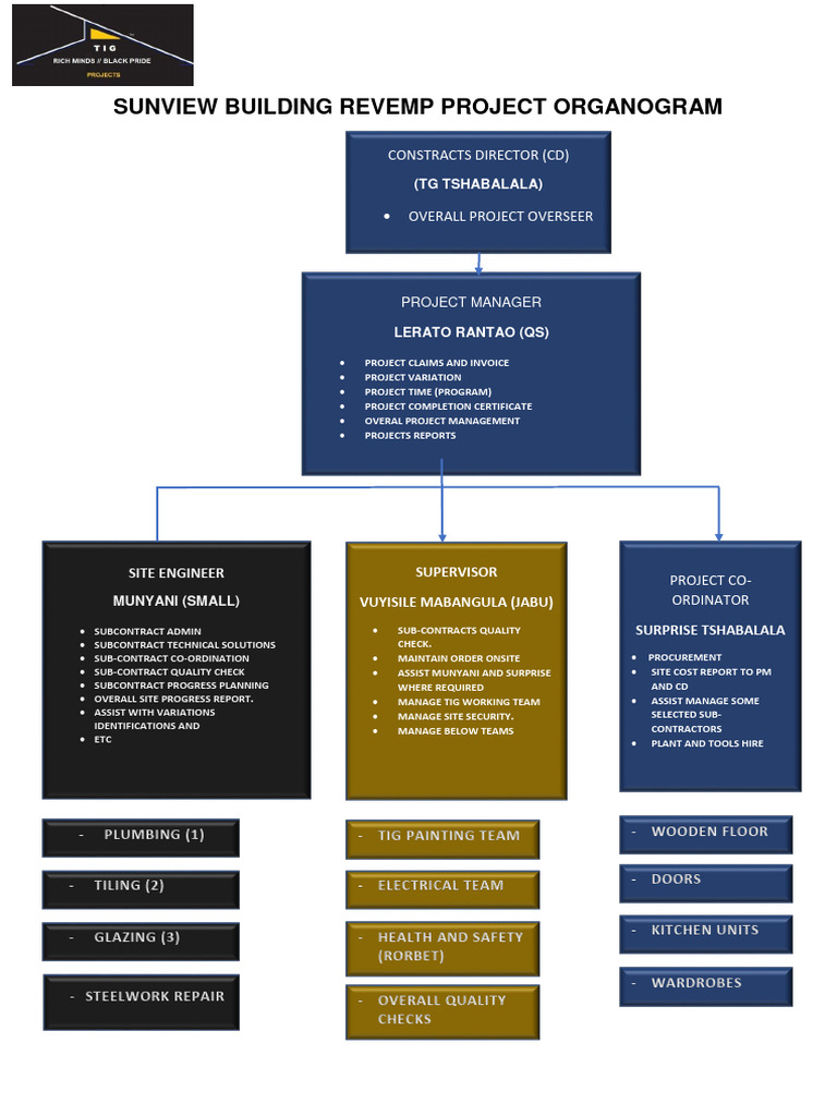 TiG - 4 POPE STR - Project Organogram.1 | PDF