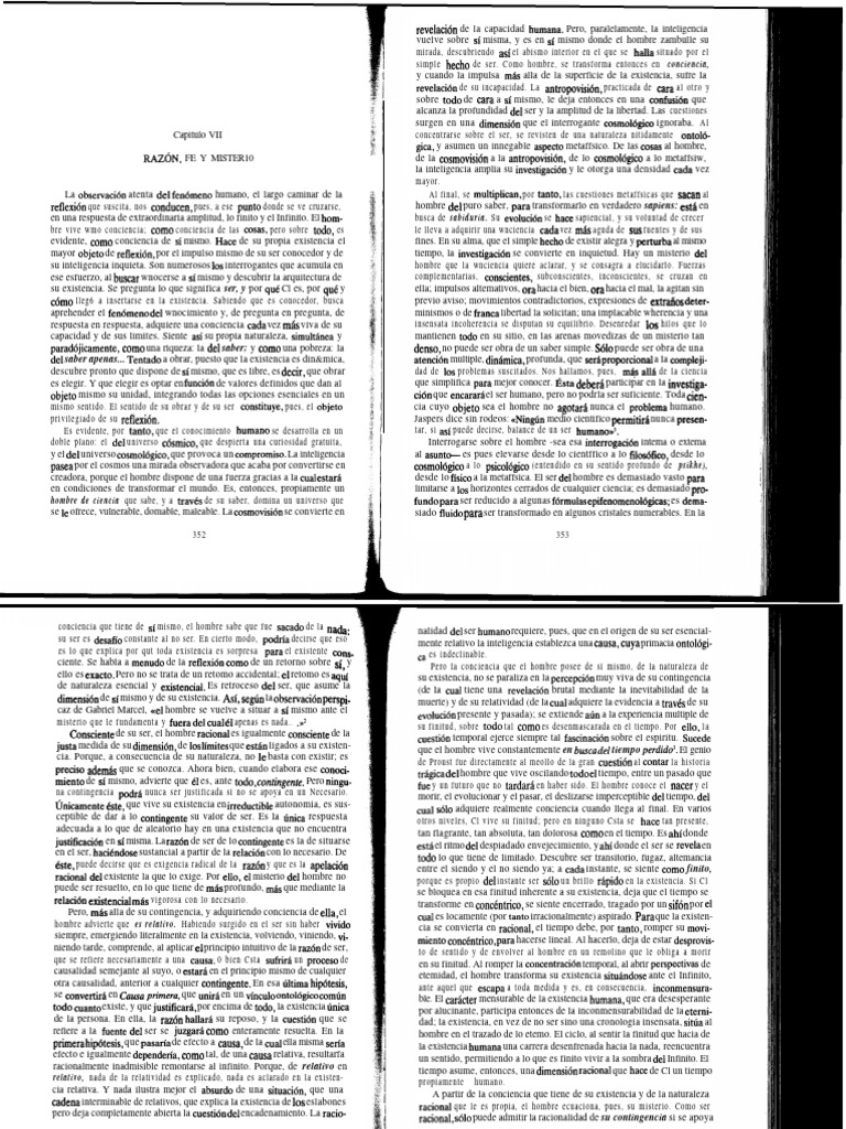 Razon Fe y Misterio Lectura 6-1 | PDF | Verdad | Dios