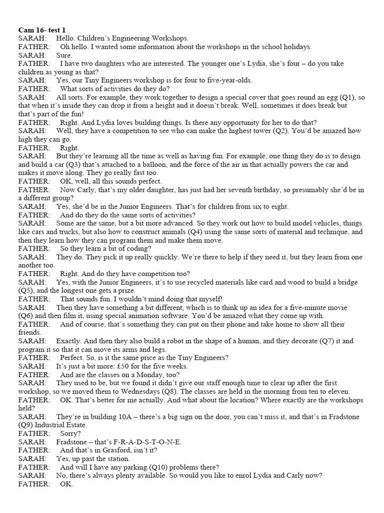 Part 1 Script Cam | PDF