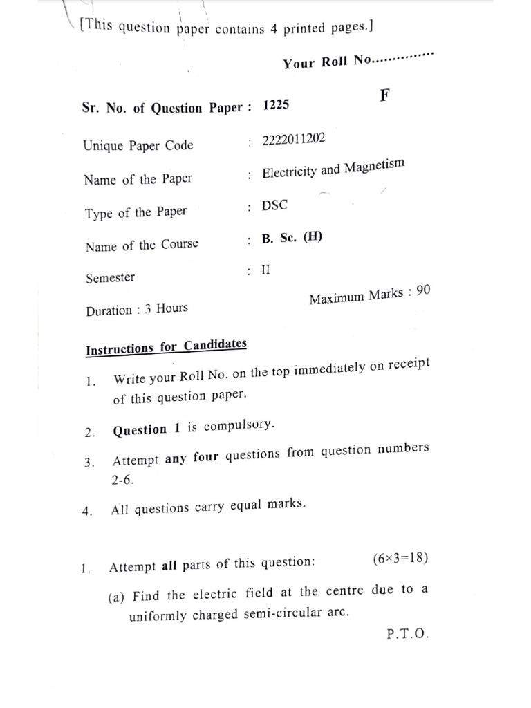 Em Sem Ii 2023 Pyq | PDF