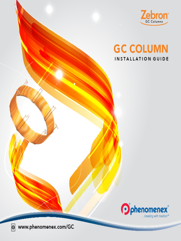 Zebron GC Column Installation Guide | PDF | Gas Chromatography | Chemistry