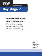 Key Stage 2 Math Test Mark Schemes | PDF | Angle | Elementary Mathematics