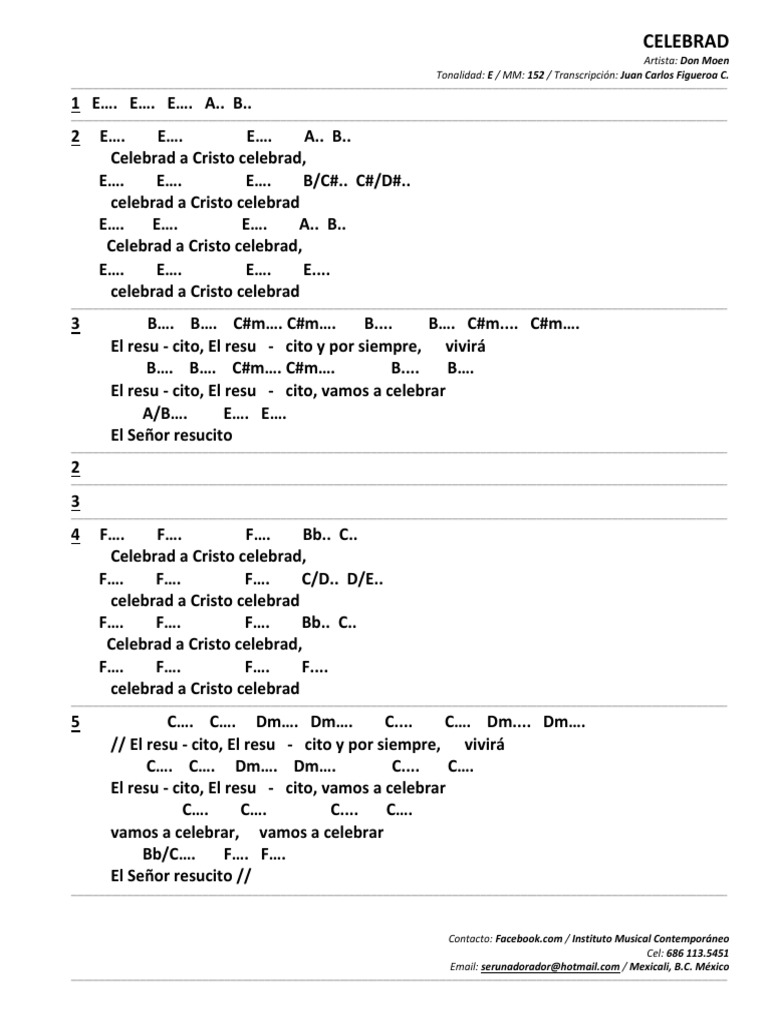 (E) Celebrad A Cristo - Don Moen | PDF