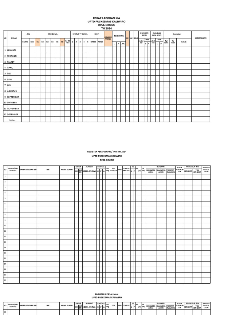 Format Laporan Kia Desa | PDF