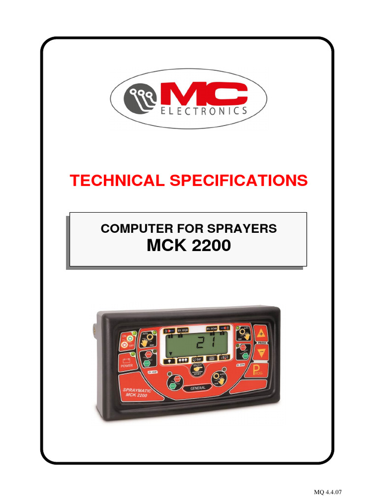 Instructions MCK 2200 - en | Download Free PDF | Iso 9000 | Power Supply