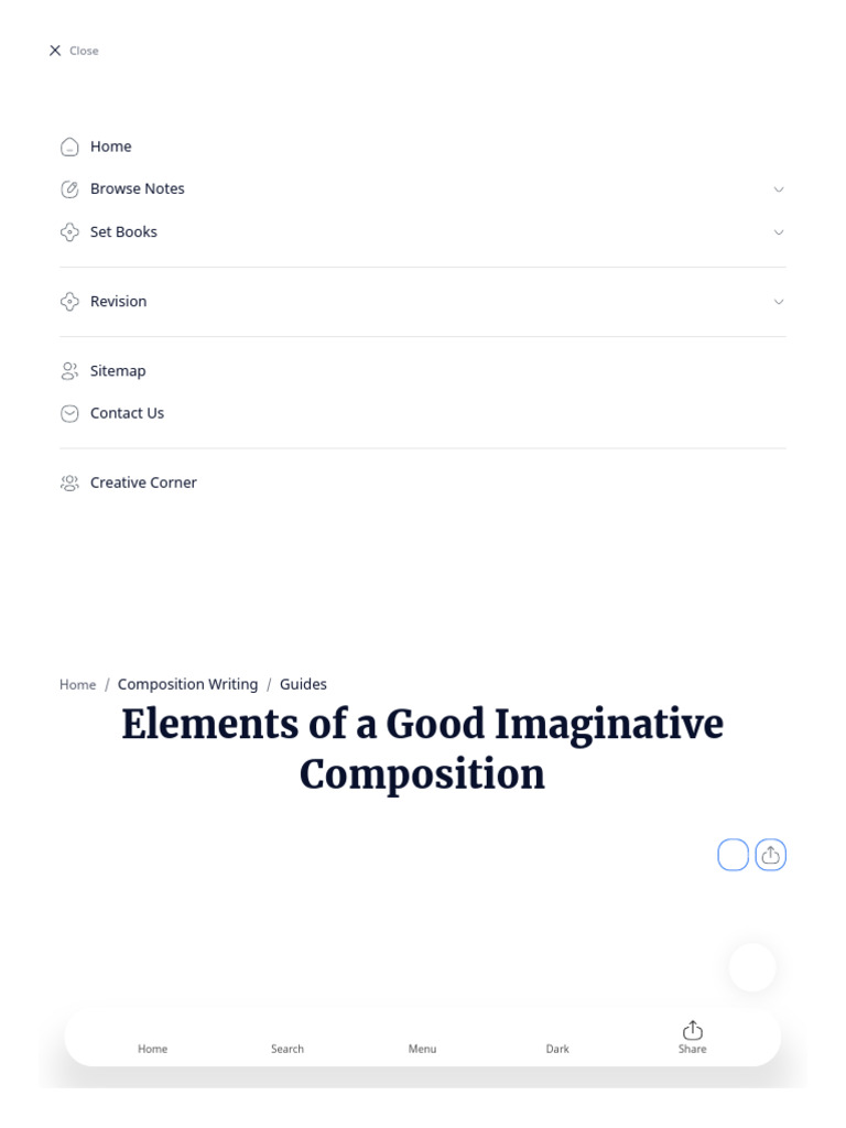 Elements of A Good Imaginative Composition - Top English Notes | PDF ...