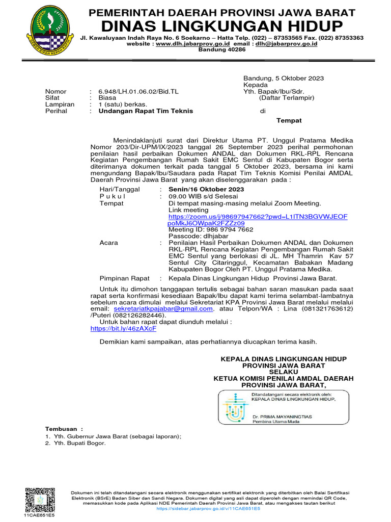 PDL-Und Rapat Klarifikasii ANDAL RKL - RPL RS EMC Sentul-EDIT 06102023 ...