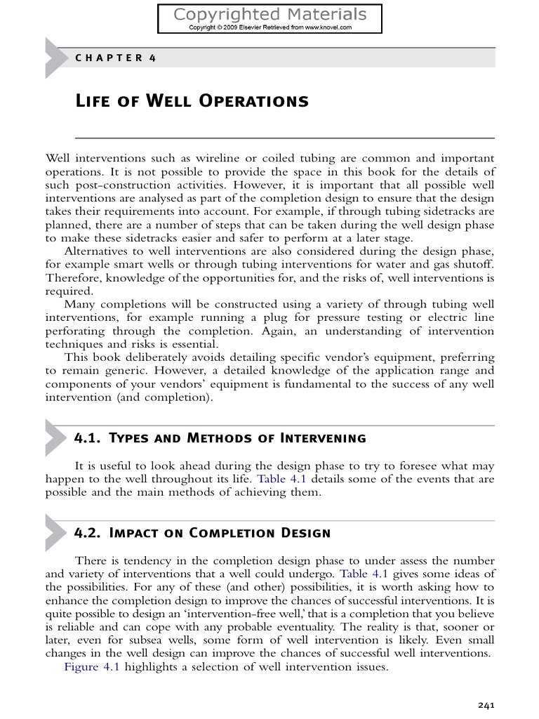 04 - Life of Well Operations | Download Free PDF | Casing (Borehole ...