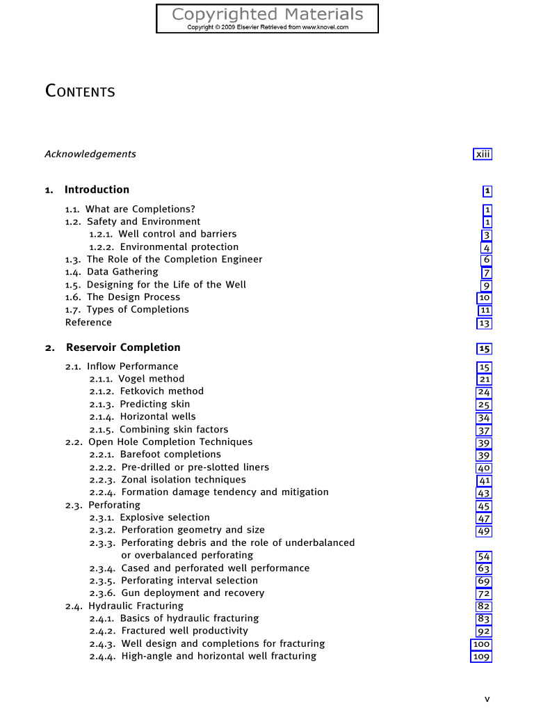 Well Completion Design - Table of Contents | PDF | Corrosion | Pump