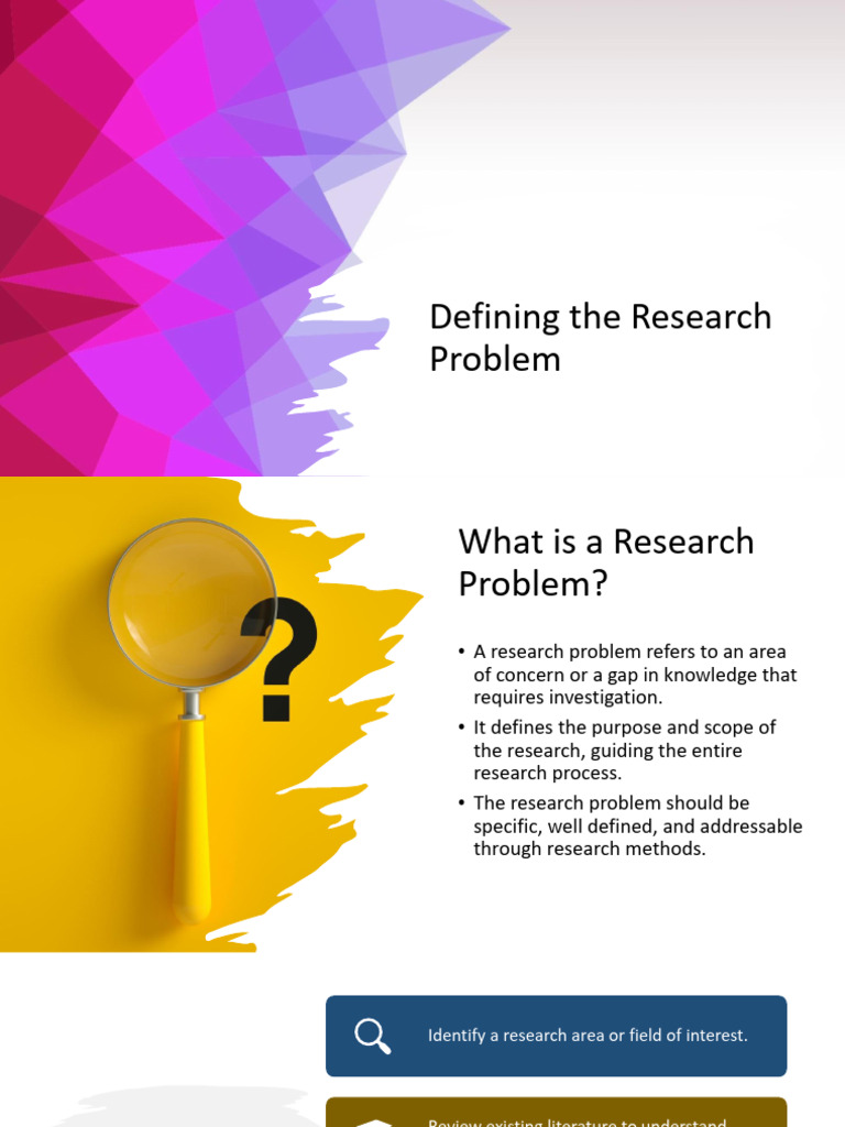 02.defining The Research Problem | Download Free PDF | Methodology ...