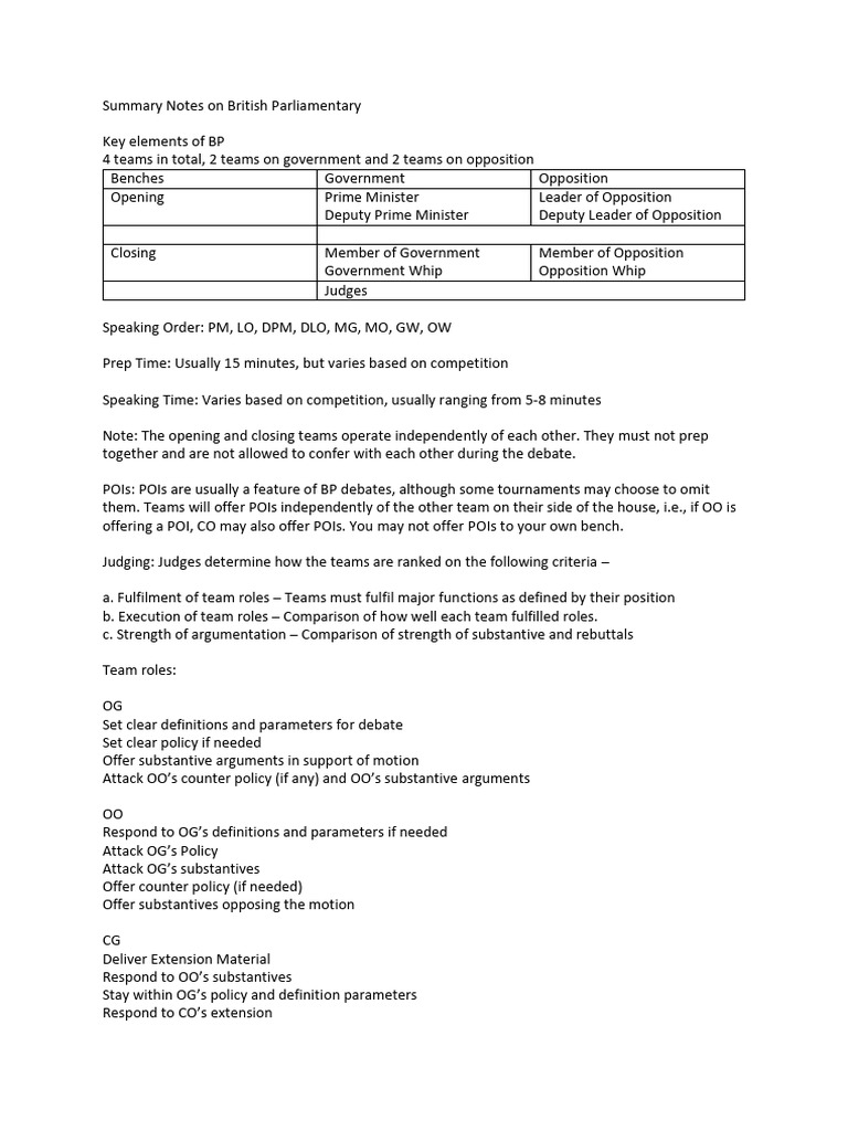 BP Notes | PDF | Government