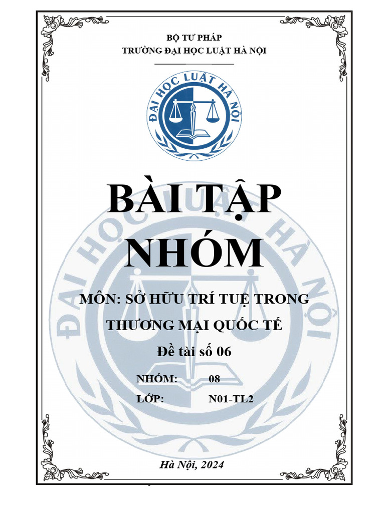 sở hữu trí tuệ - BTN | PDF