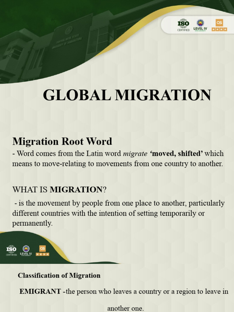 Global Migration | PDF | Human Migration | Immigration