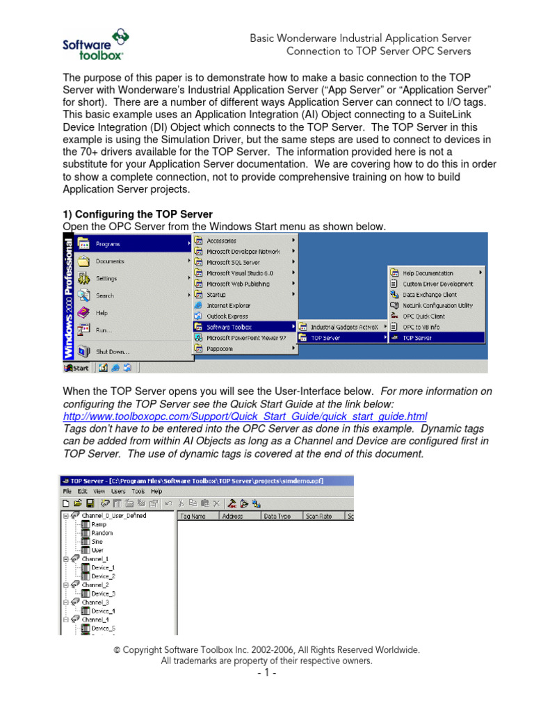 AppServerBasic TOPServer | PDF | Application Software | Server (Computing)