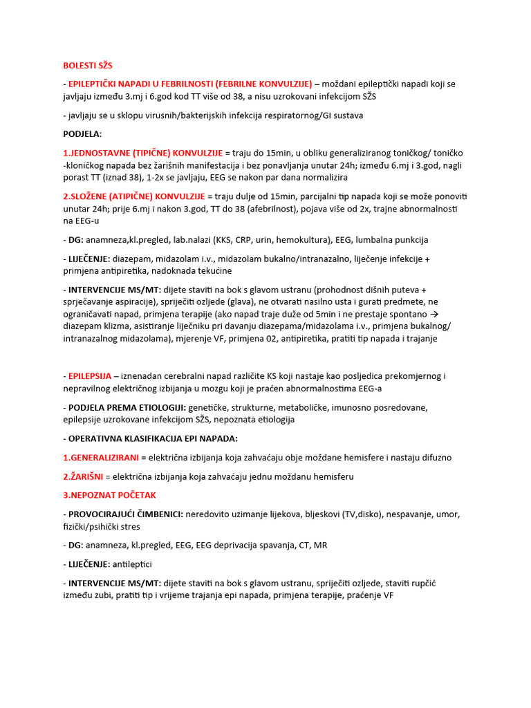 Bolesti - Bolesno Dijete | PDF