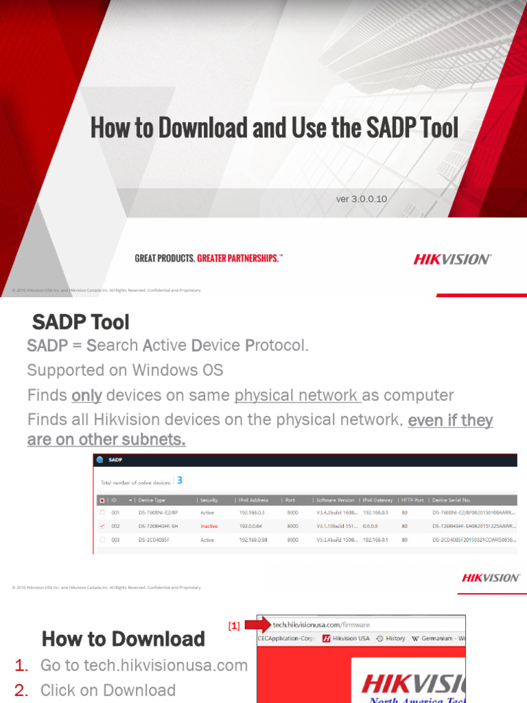SADP Tool Download & Usage Guide | PDF | Installation (Computer Programs) | System Software