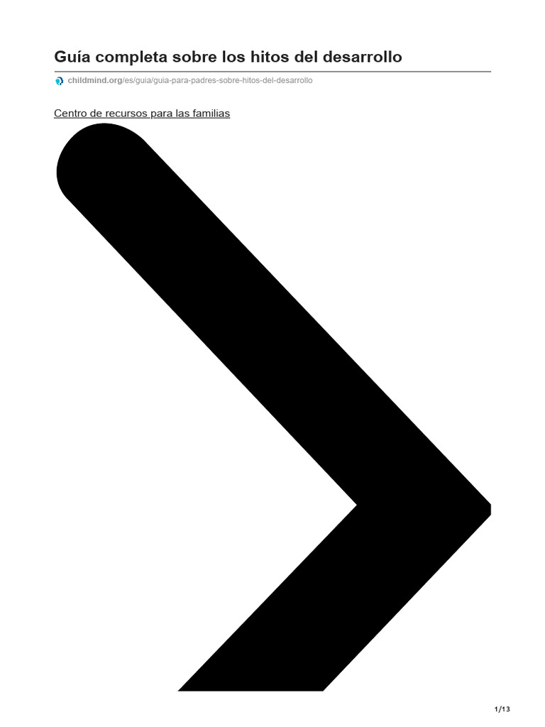 Guía de Hitos del Desarrollo Infantil | PDF | Concepto | Las emociones