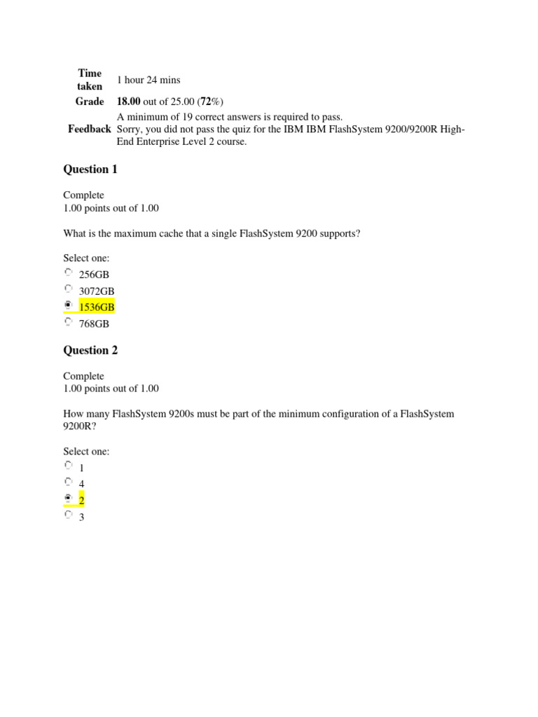 IBM FlashSystem 92009200R High-End Enterprise - Level 2 | PDF ...