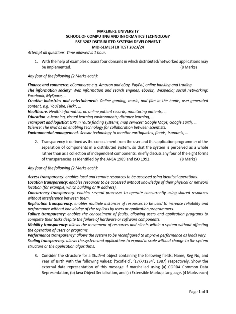 Test I Solutions Pdf Computing Computer Science