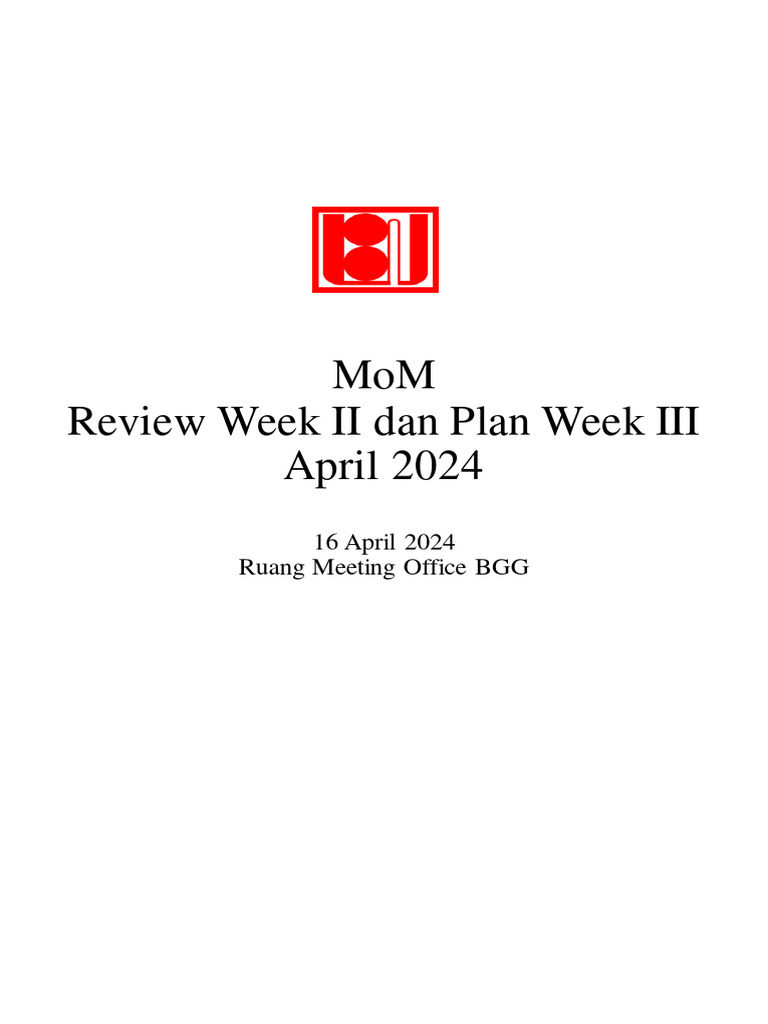 MoM-WM-II-IV-2024 | PDF