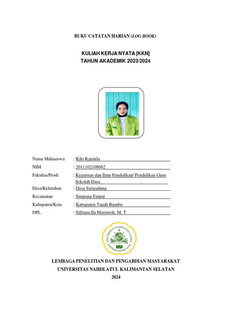 Log KKN Kiki Karmila di Sarigadung | PDF