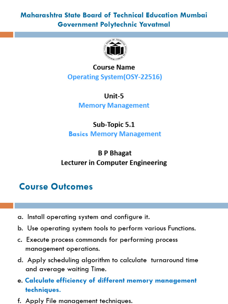 New OSY PPT - Unit 5.1 | PDF | Process (Computing) | Library (Computing)