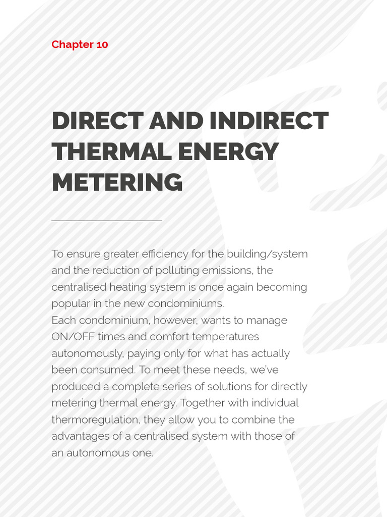 10 Direct and Indirect Thermal Energy Metering (1) | PDF | Water ...
