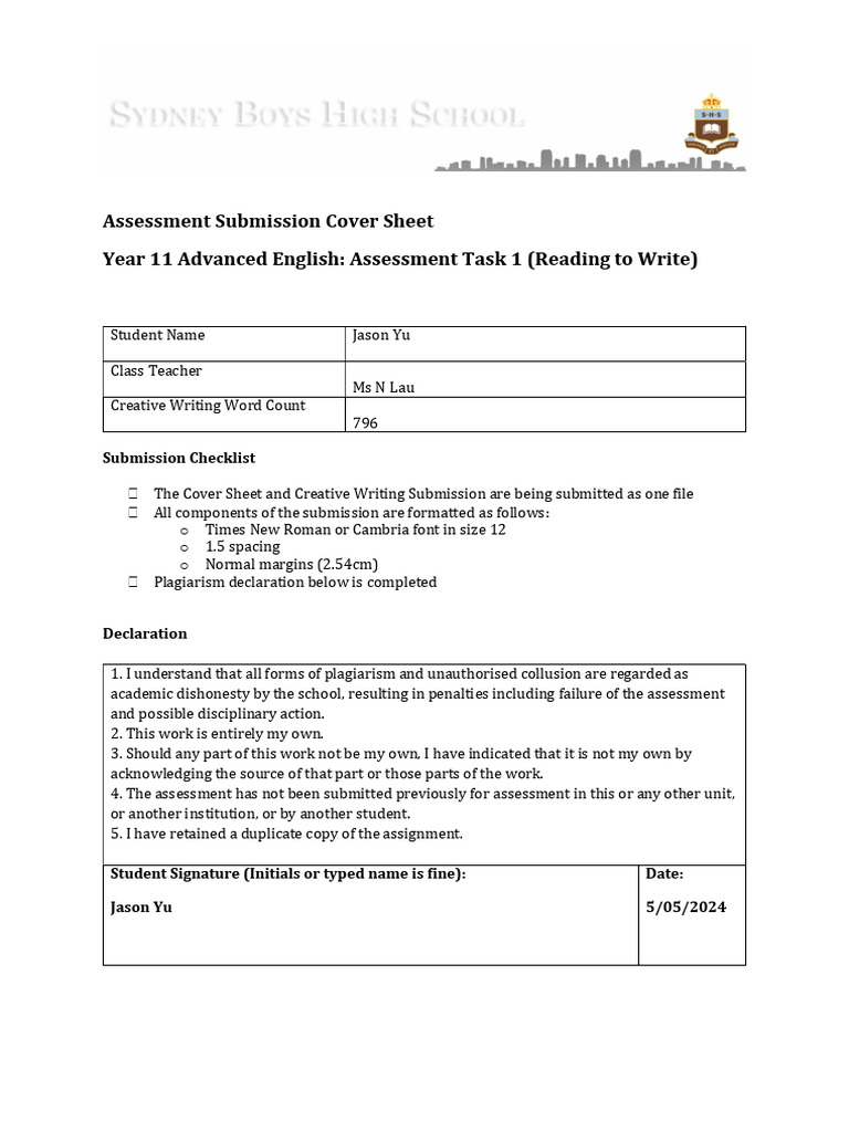 Y11 Adv. English Narrative | PDF