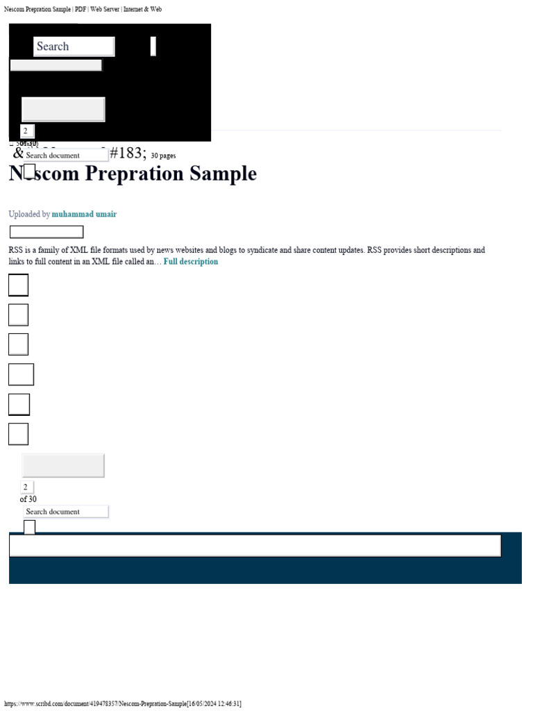Nescom Prepration Sample PDF Web Server Internet Web | PDF | World Wide ...