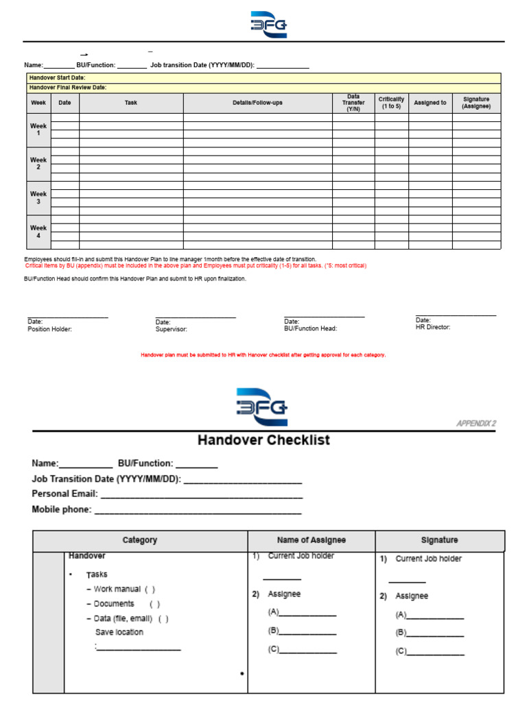 Handover Policy & Report (Short Version) | PDF | Computing