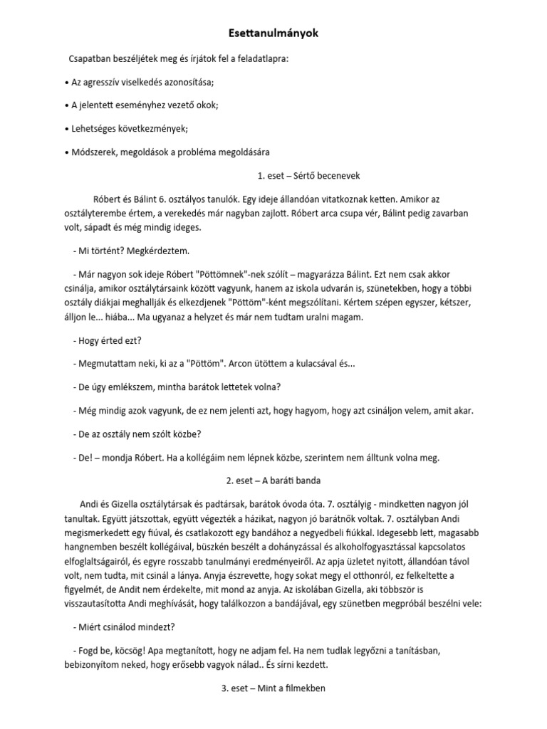 Anexa 3 Esettanulmányok | PDF