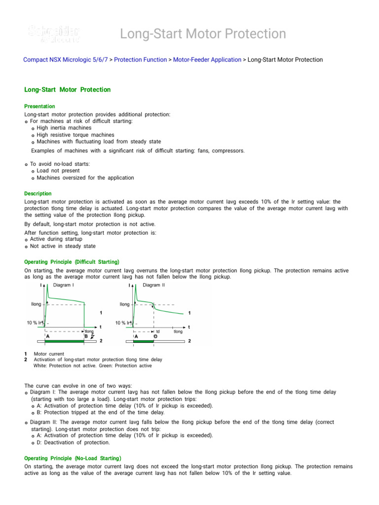 Long-Start Motor Protection | PDF | Mechanical Engineering ...