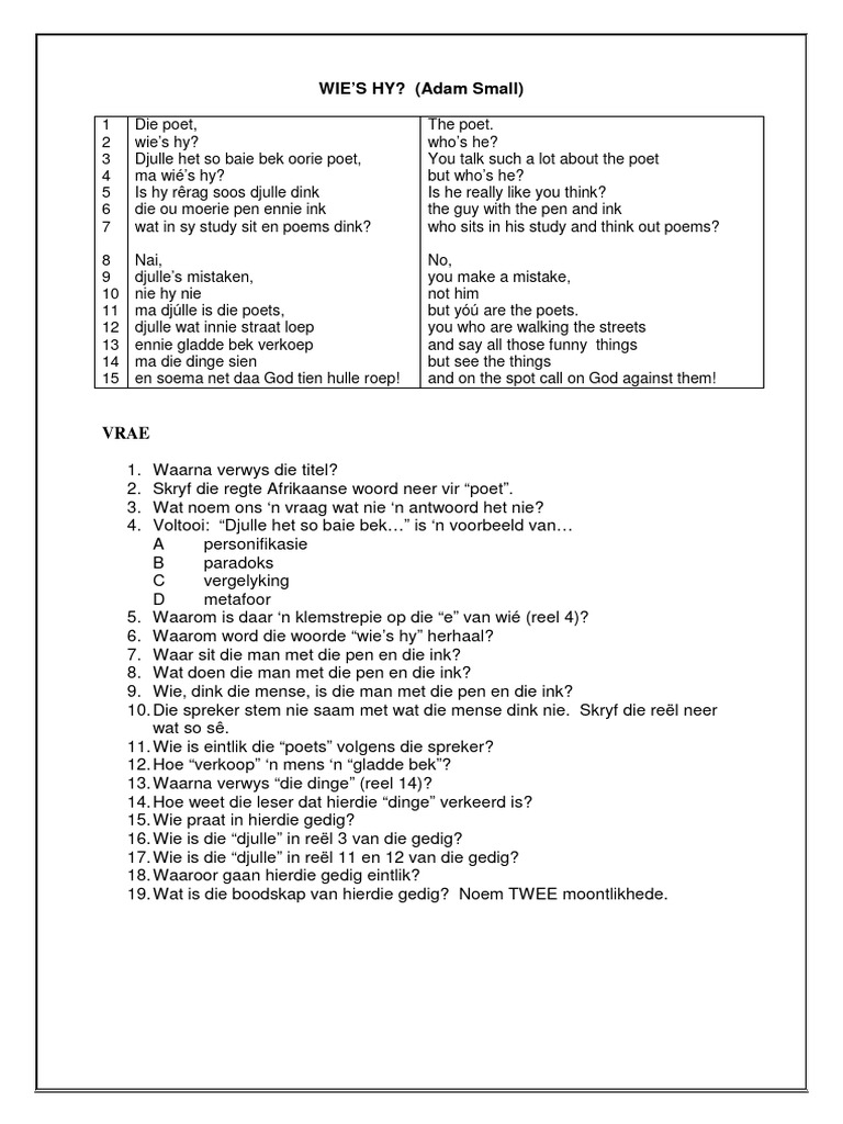 Wie Shy Vra Een Memo | PDF