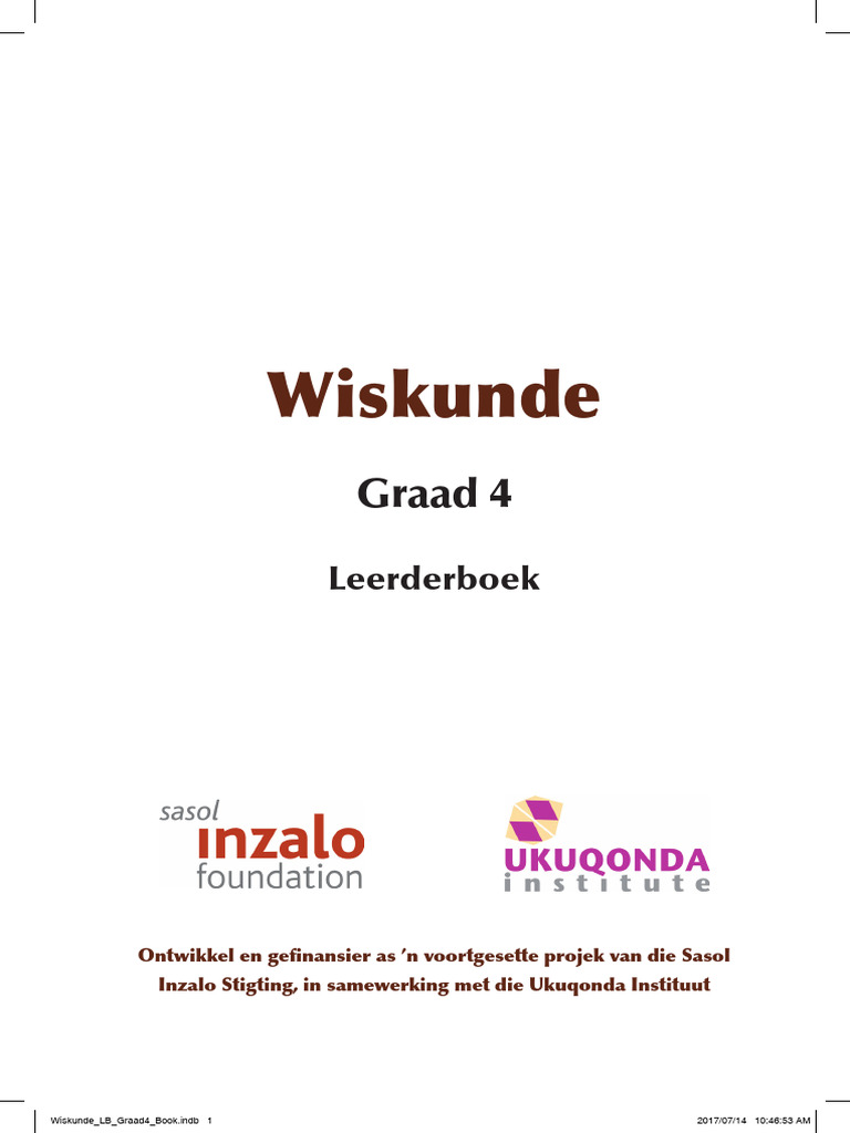 Wiskunde: Graad 4 | PDF