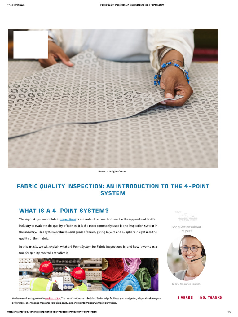 Fabric Quality Inspection - An Introduction To The 4-Point System | PDF ...